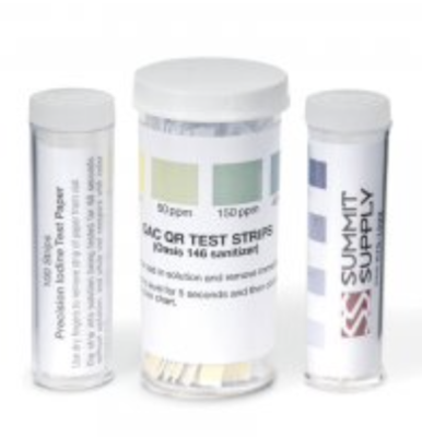 MULTI-QUATERNARY SANITIZER TEST STRIPS – Summit Supply