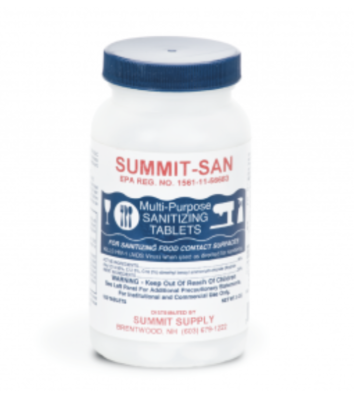 SANITIZING TABLETS – Summit Supply