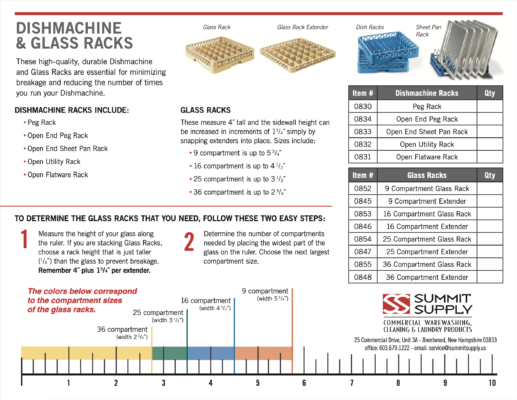 GLASS RACK – Summit Supply